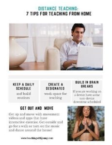 Distance Learning Teacher Printable Planner - Teaching with Jenny